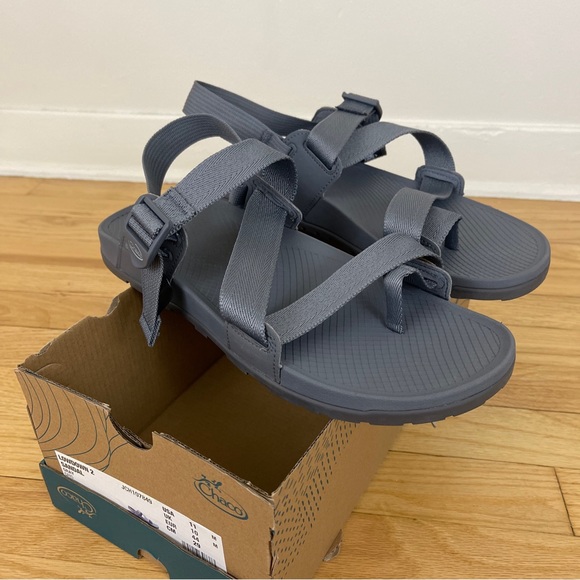 Chaco | Shoes | Mens Chaco Lowdown 2 Sandal Gray Adjustable Straps ...